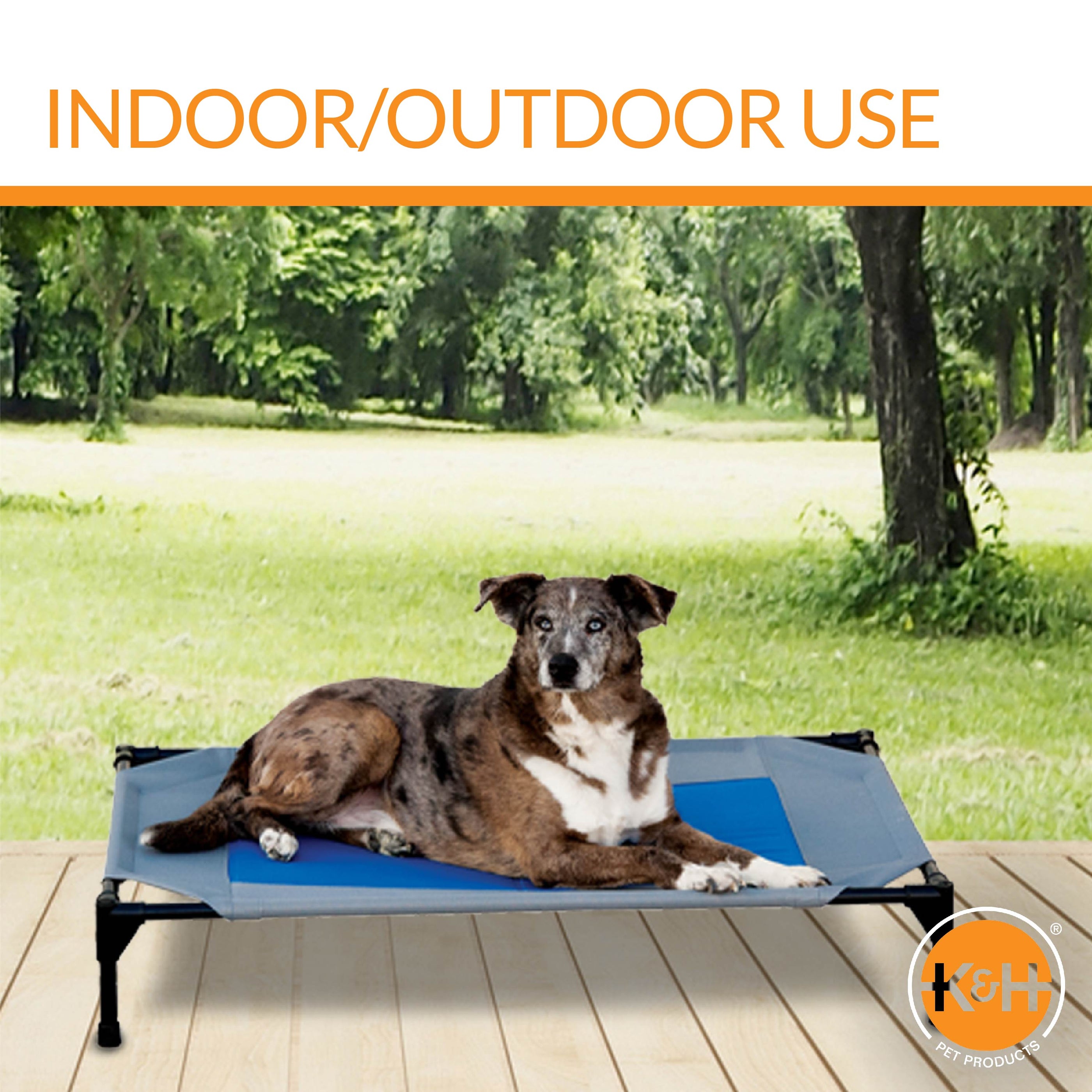 K&H Coolin' Pet Cot™- Cooling Raised Dog Bed Cot — K&H Pet Products
