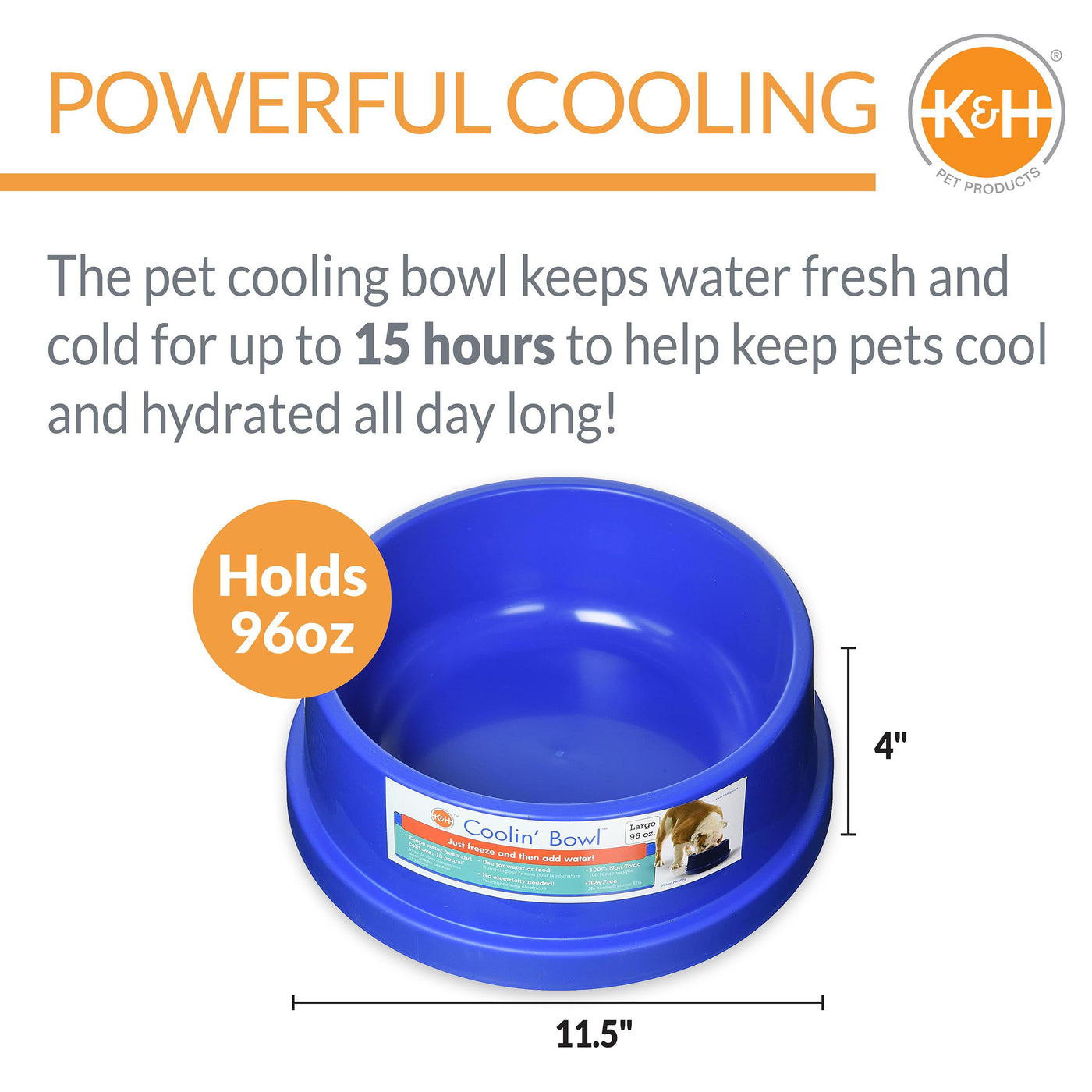 K&H Coolin' Bowl - Cooling Pet Water Bowl — K&H Pet Products