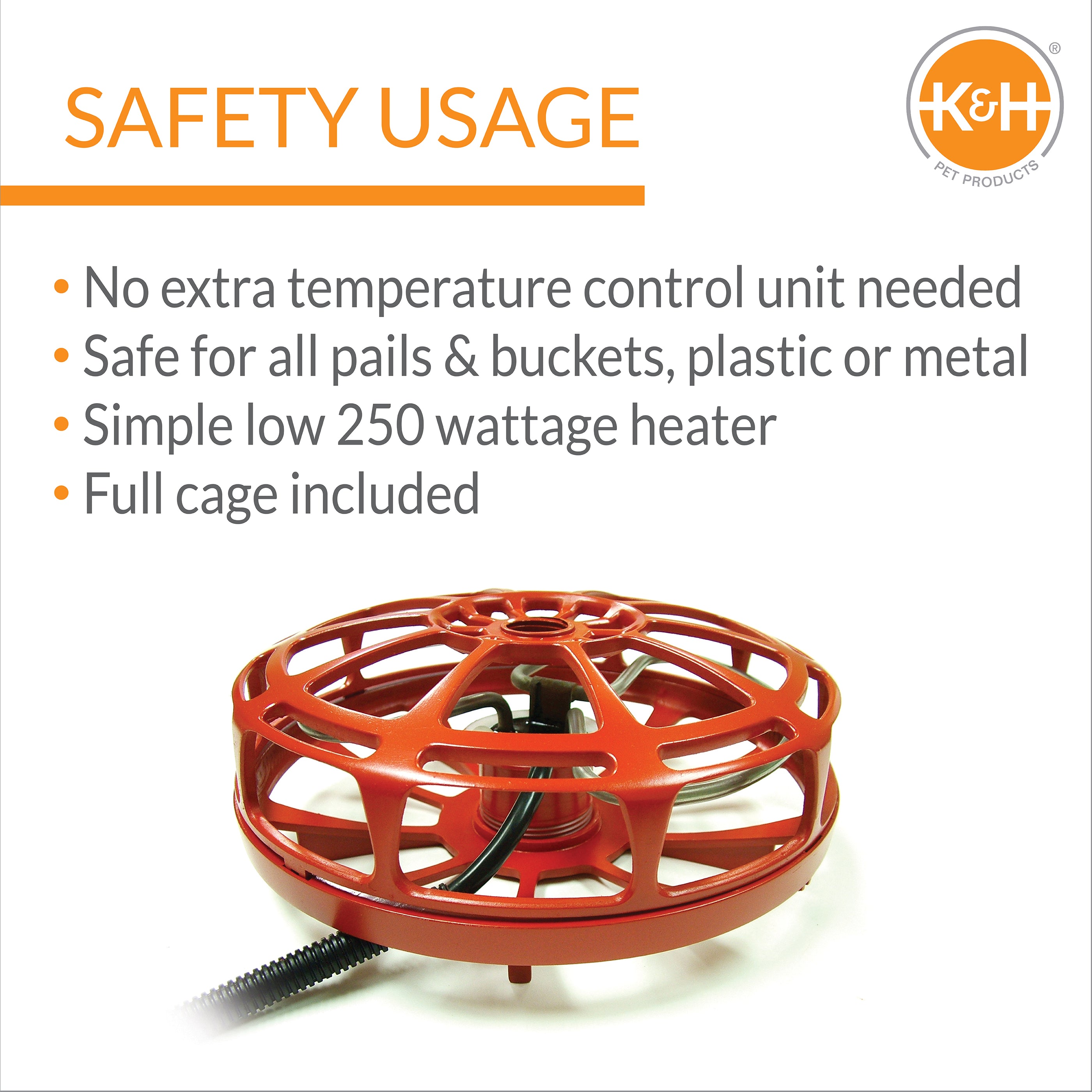 K&H Ultimate Bucket Heater with Cord Clip — K&H Pet Products