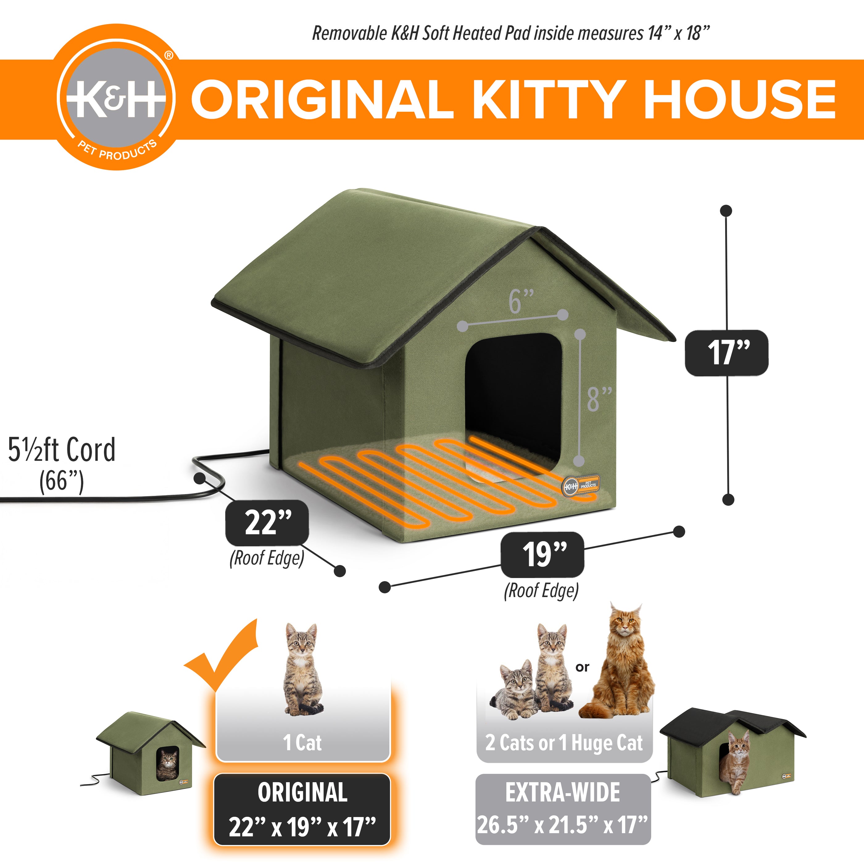 K&H Thermo Outdoor Kitty House — K&H Pet Products